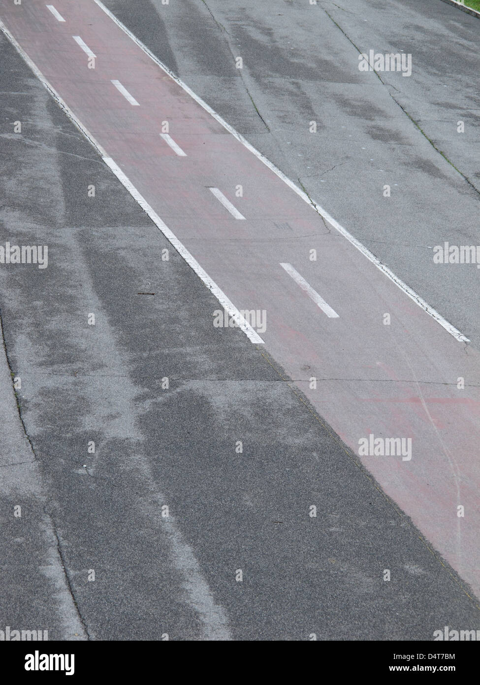 Bycicle path after the rain Stock Photo - Alamy