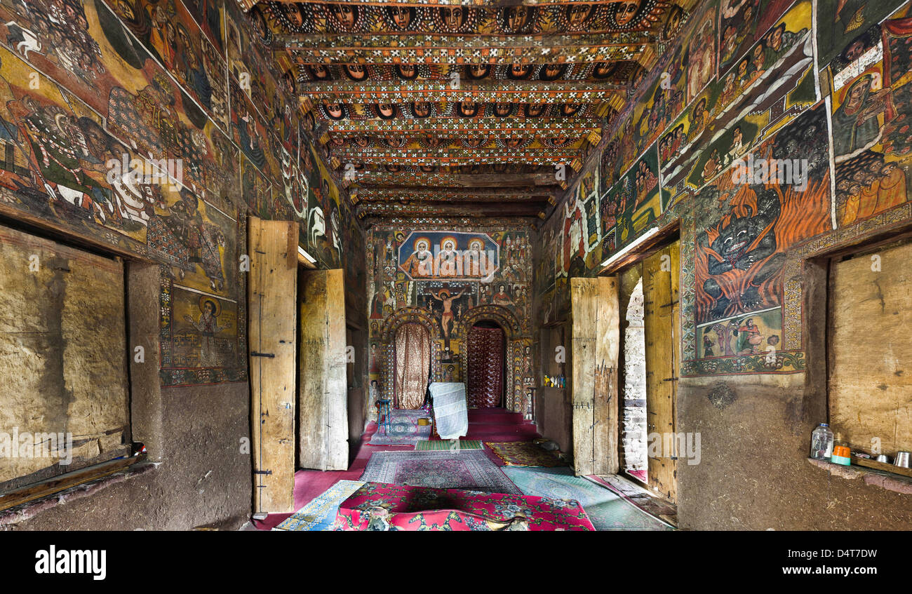 Debre Berhan Selassie church in Gonder, Ethiopia Stock Photo - Alamy
