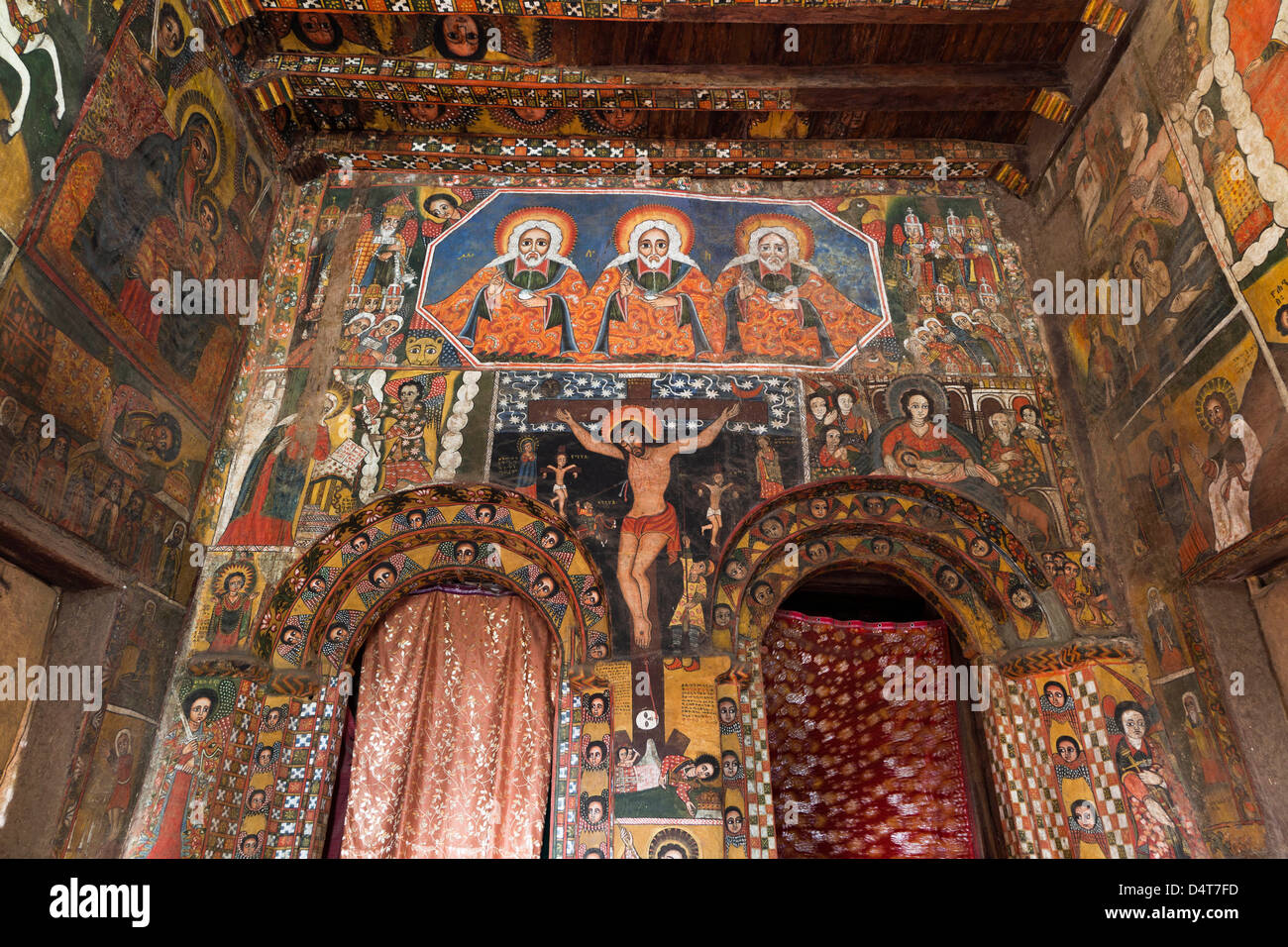 Debre Berhan Selassie church in Gonder, Ethiopia Stock Photo - Alamy