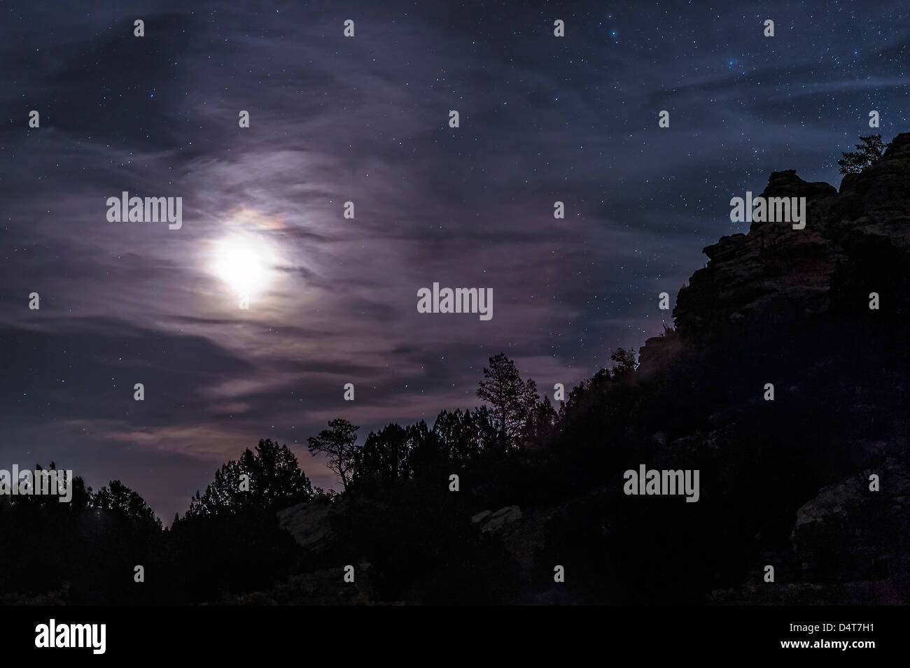 Moonrise Over Hill High Resolution Stock Photography and Images - Alamy