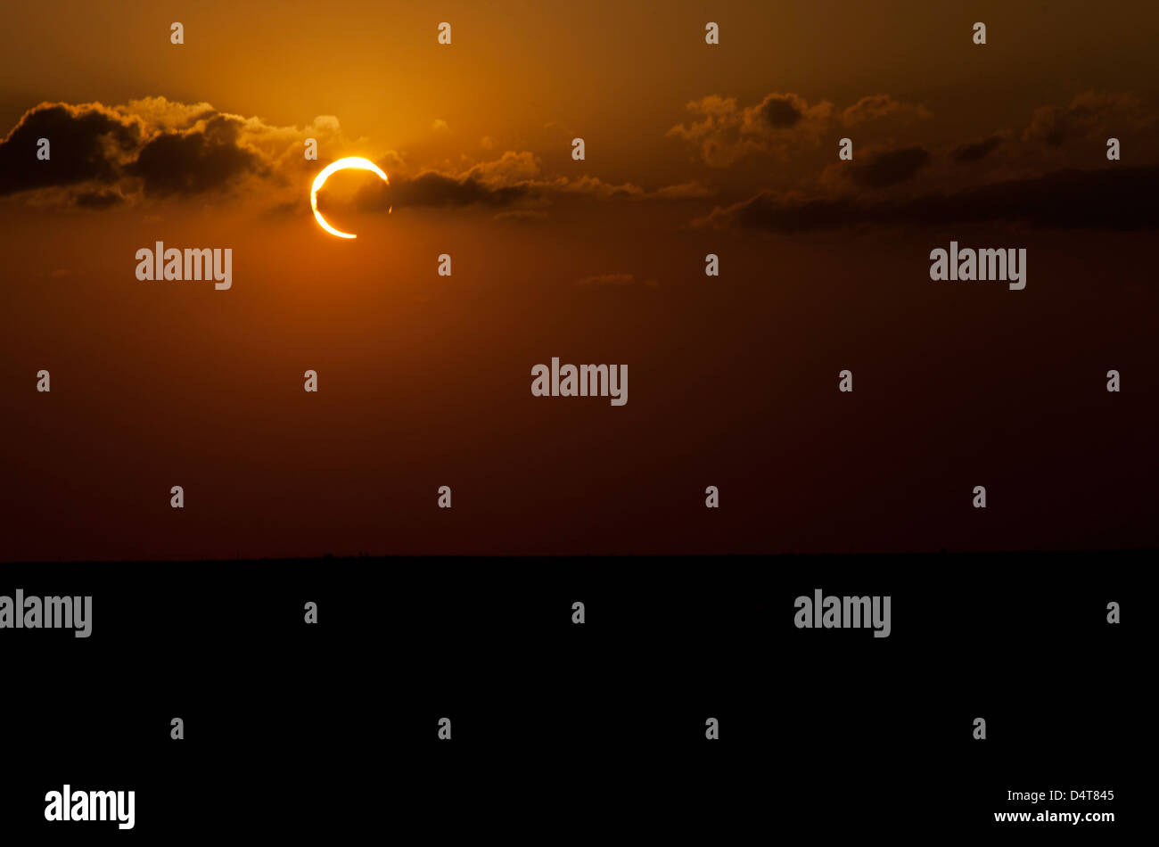 Annular solar eclipse of 2012 Stock Photo - Alamy