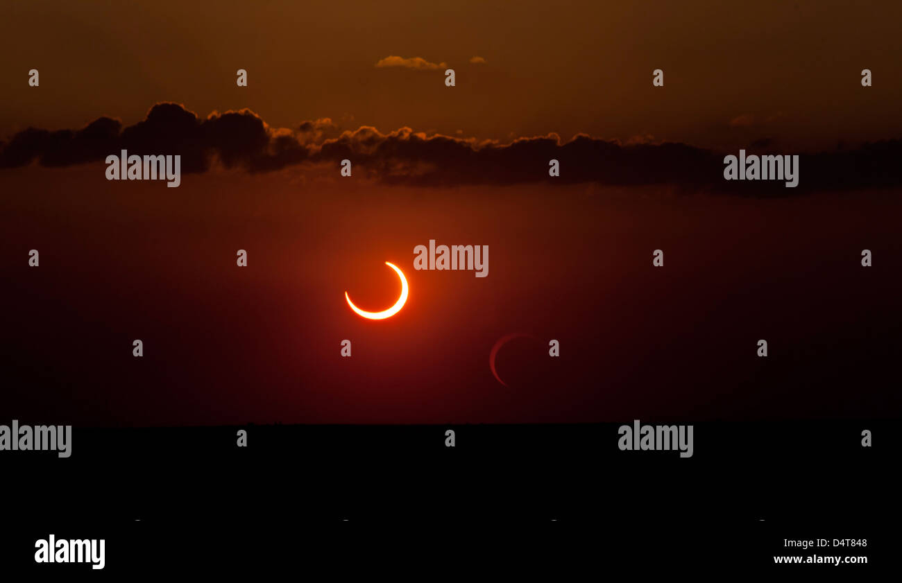 Annular solar eclipse of 2012 Stock Photo - Alamy