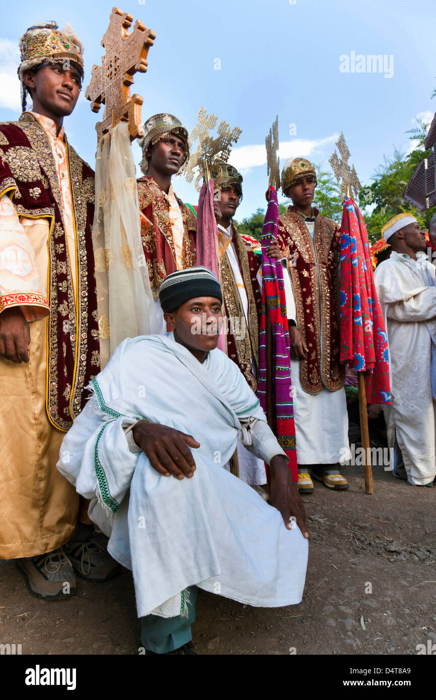 Meskel ceremony in Lalibela, Ethiopia Stock Photo - Alamy
