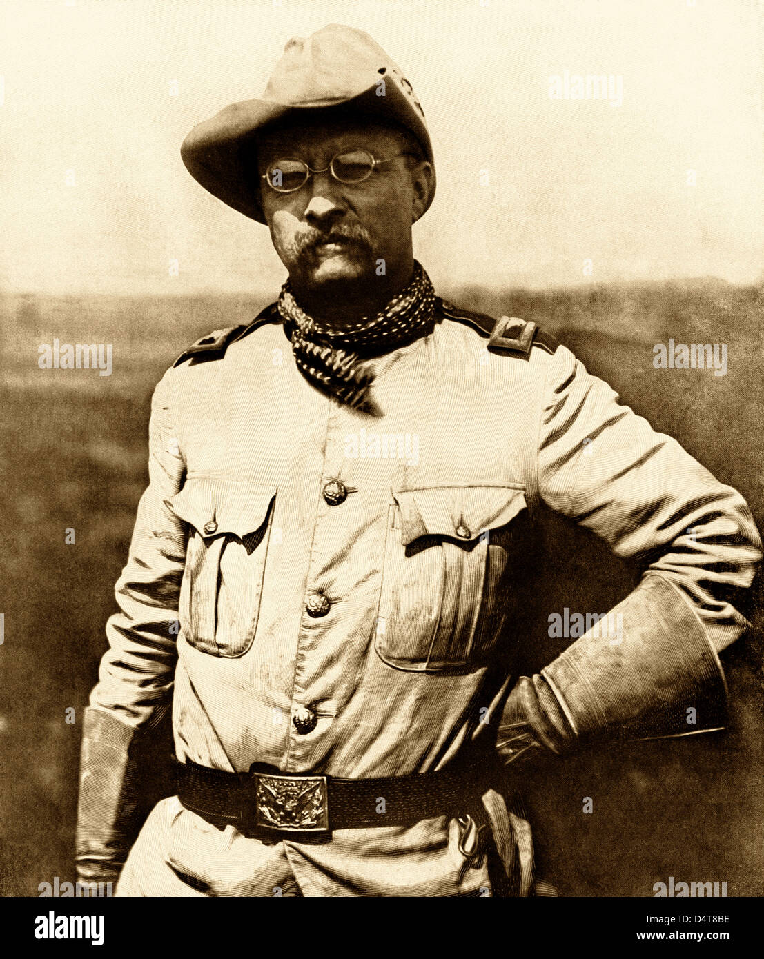 Vintage American history photo of Colonel Theodore Roosevelt wearing ...