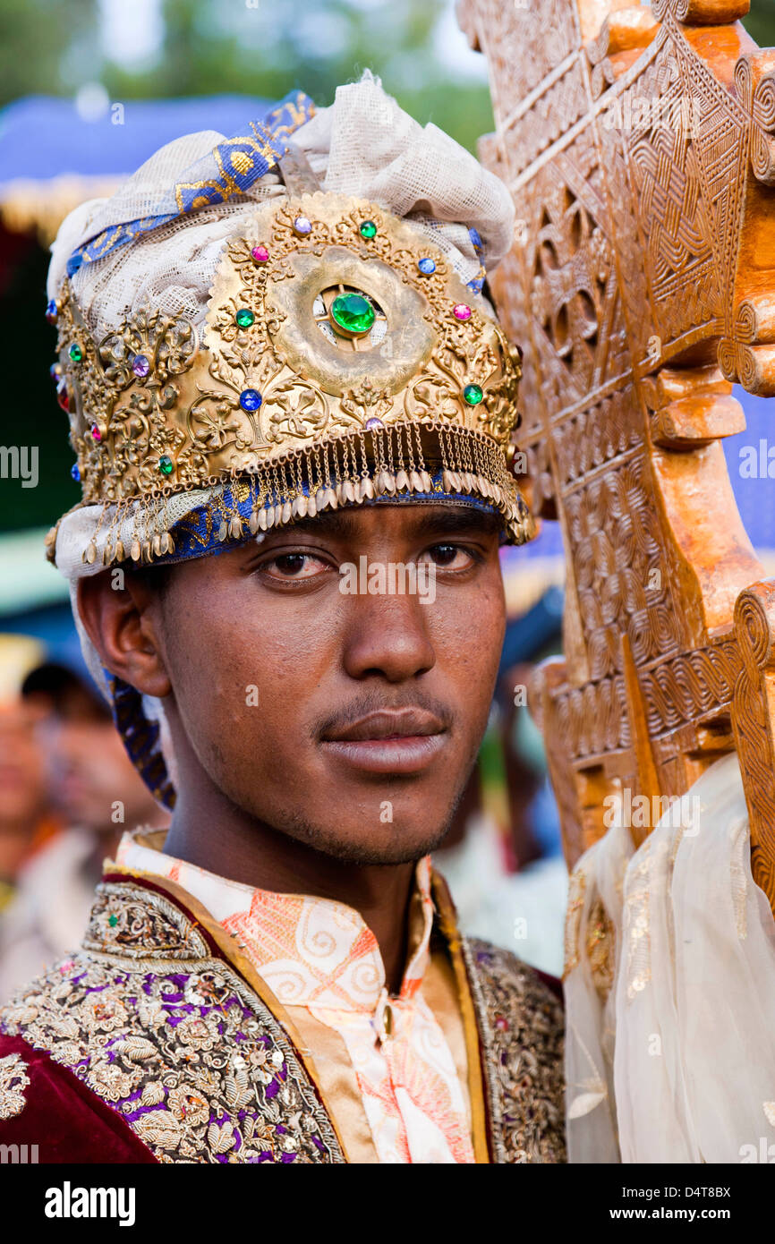 Meskel ceremony in Lalibela, Ethiopia Stock Photo - Alamy