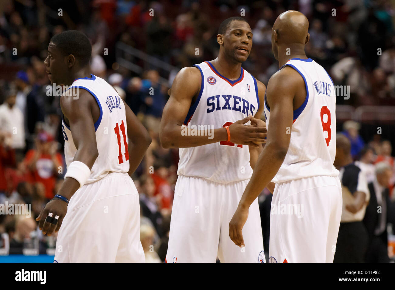 March 18, 2013: Philadelphia 76ers small forward Thaddeus Young (21 ...