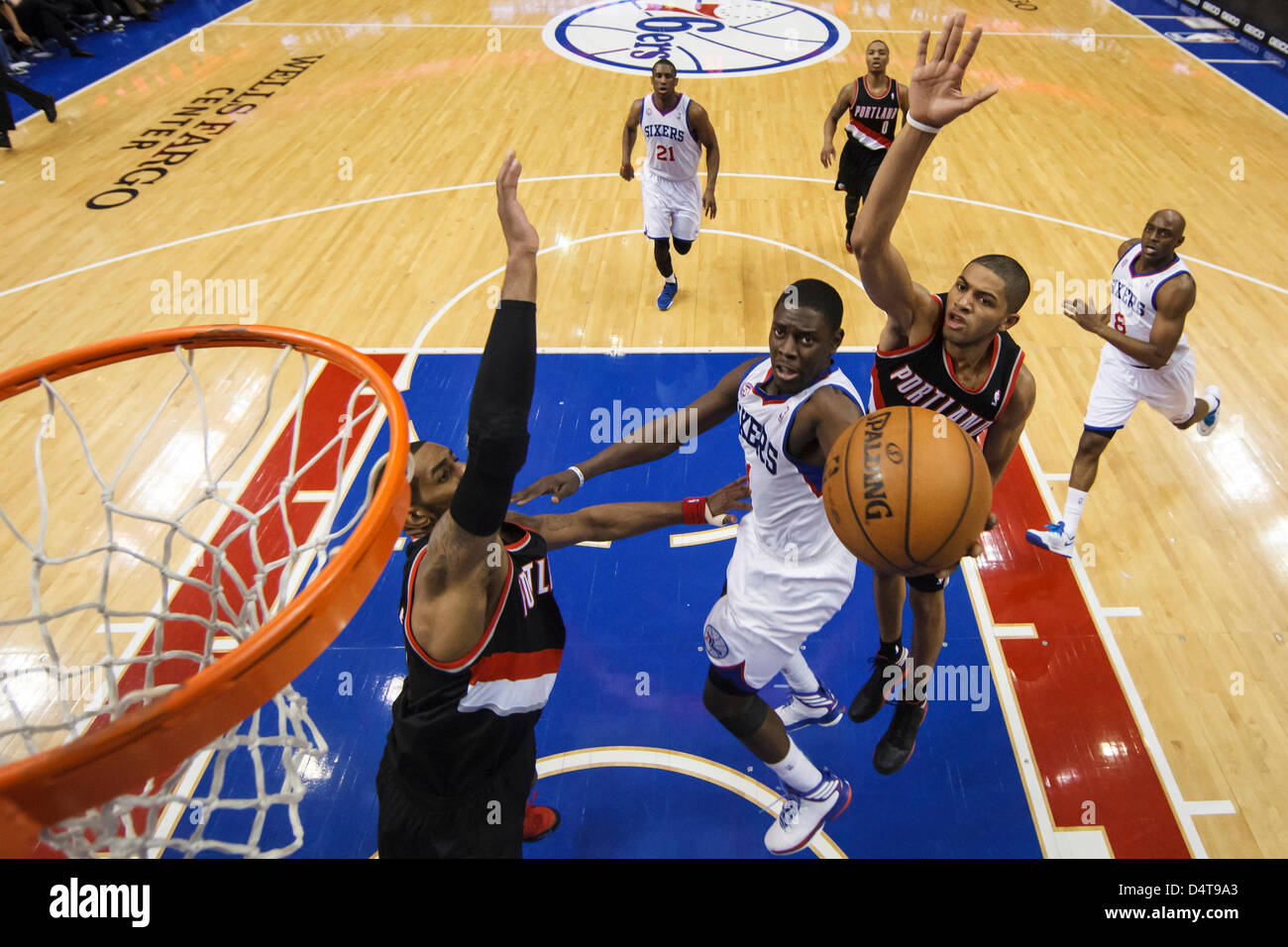 March 18, 2013: Philadelphia 76ers point guard Jrue Holiday (11) goes ...