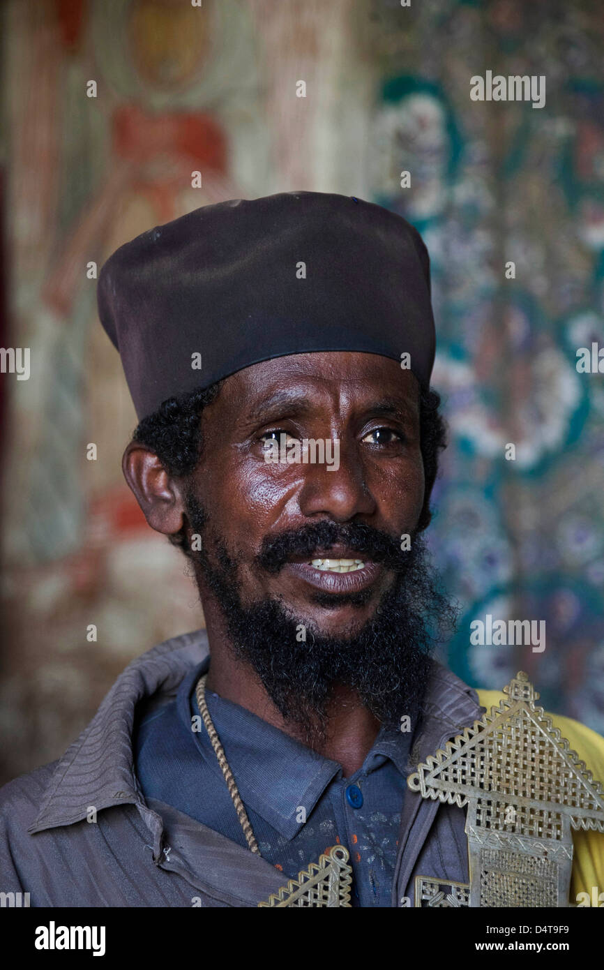 Portrait of a priest, Tigray, Ethiopia Stock Photo - Alamy
