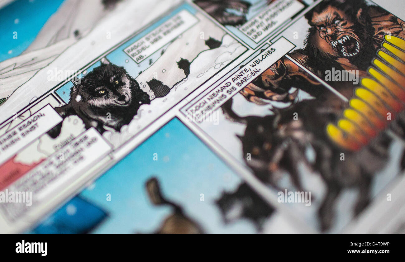 A part of a comic about wolves in Brandenburg designed for the regional ...