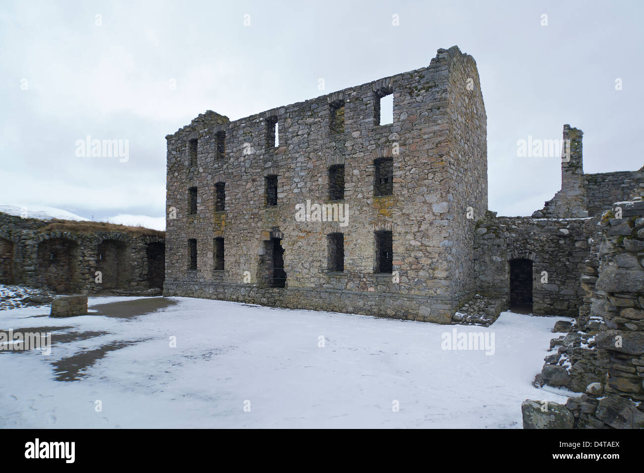 Ruins of Ruthven Barracks, Highland Region, Scotland Stock Photo - Alamy