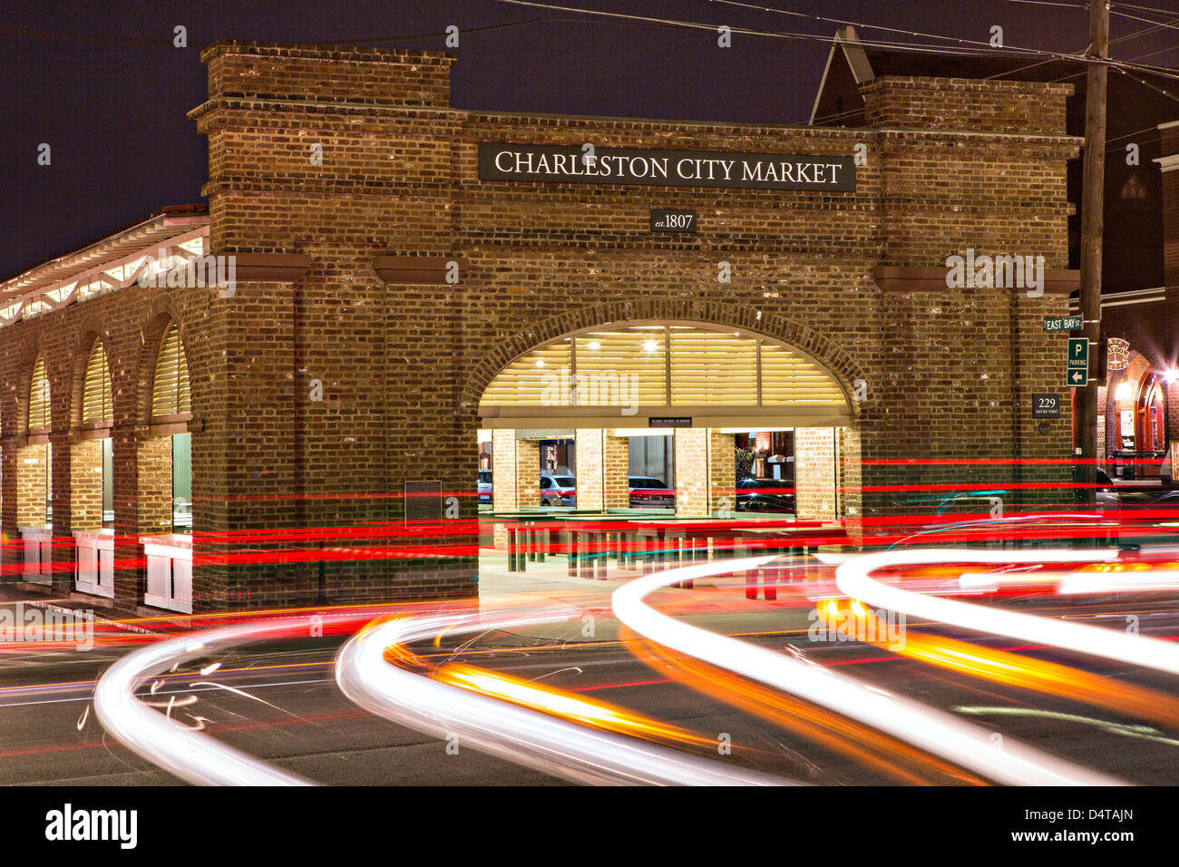 Charleston city market night hi-res stock photography and images - Alamy
