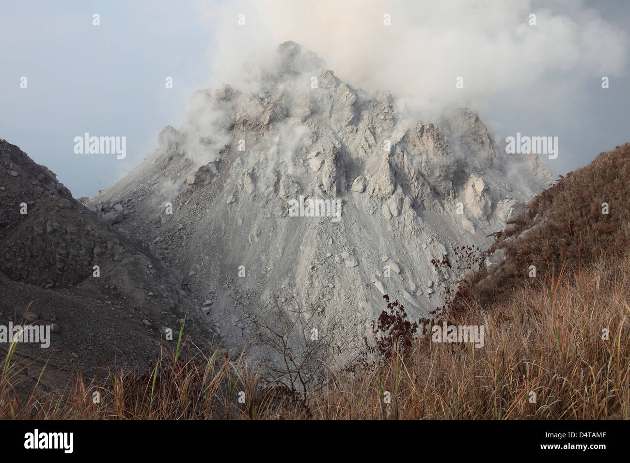 December 1, 2012 - Rerombola lava dome of Paluweh volcano during ...