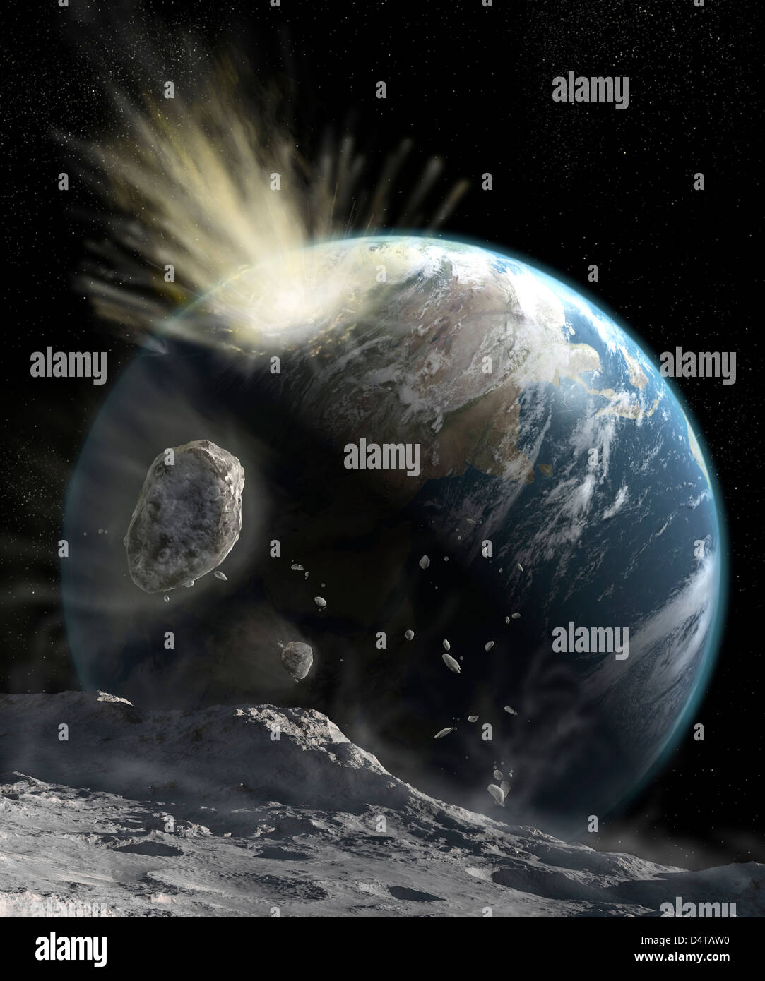 Space Probe Comet Impact