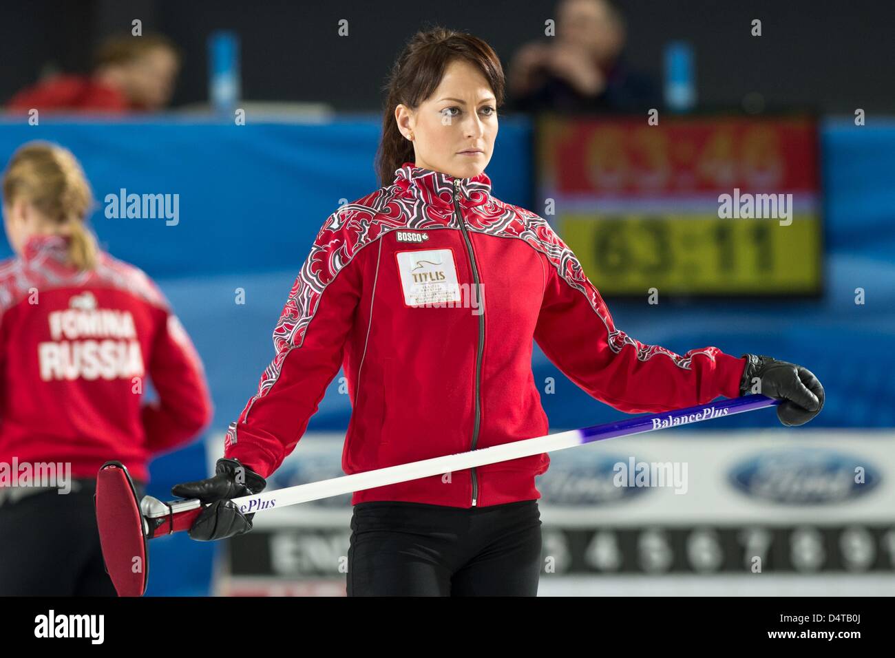 Ekaterina Galkina (RUS), MARCH 18, 2013 - Curling : World Women's ...