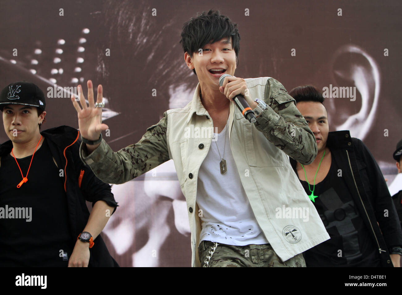 JJ Lam held a press conference for his new album in Taipei, Taiwan ...