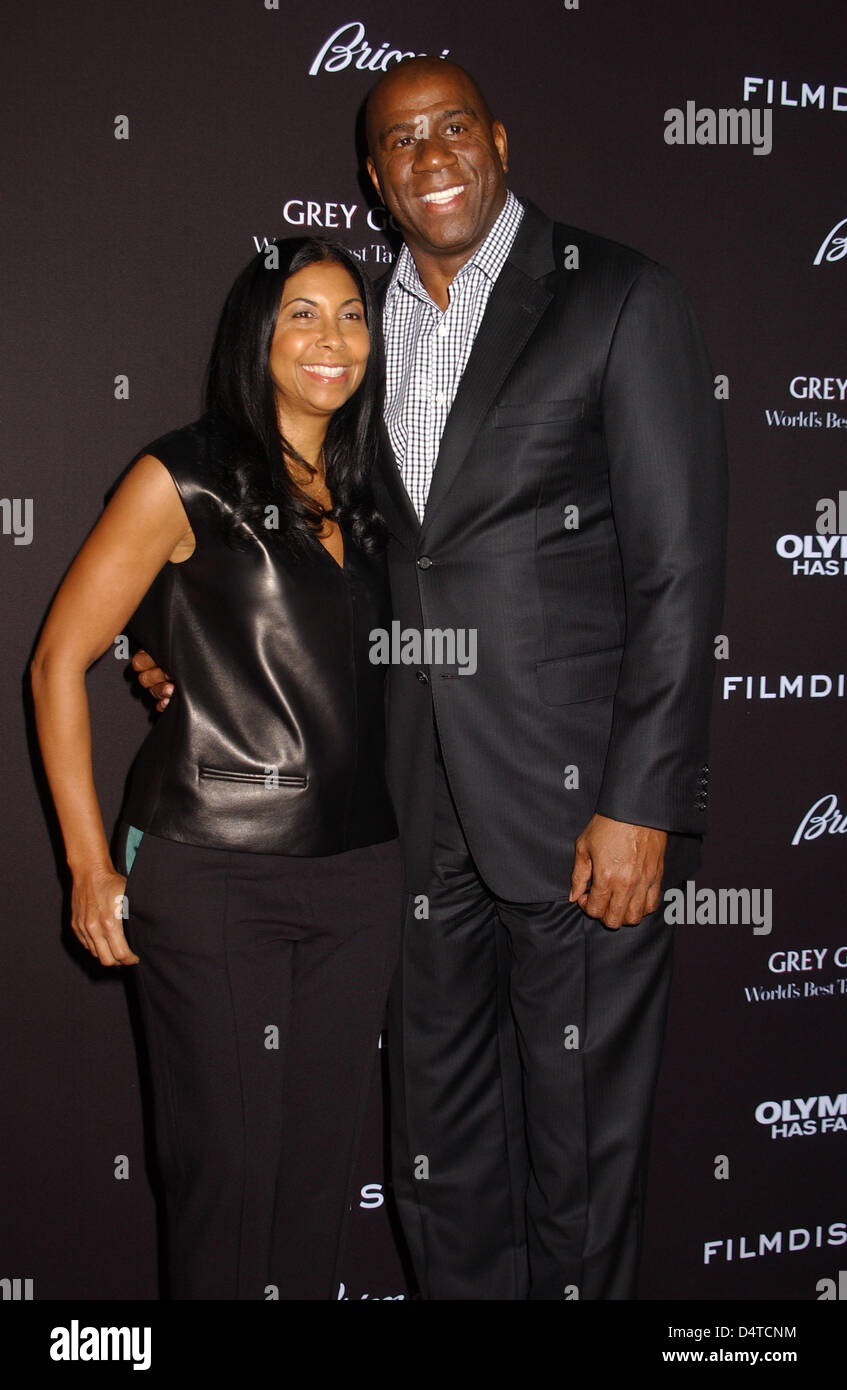 March 18, 2013 - Hollywood, California, U.S. - Magic Johnson .& Wife ...