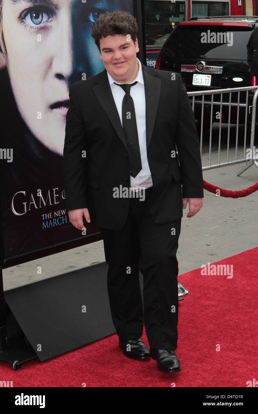 Los Angeles, California, U.S. March 18, 2013. Ben Hawkey arrives at the ...