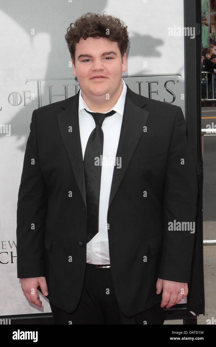 Los Angeles, California, U.S. March 18, 2013. Ben Hawkey arrives at the ...