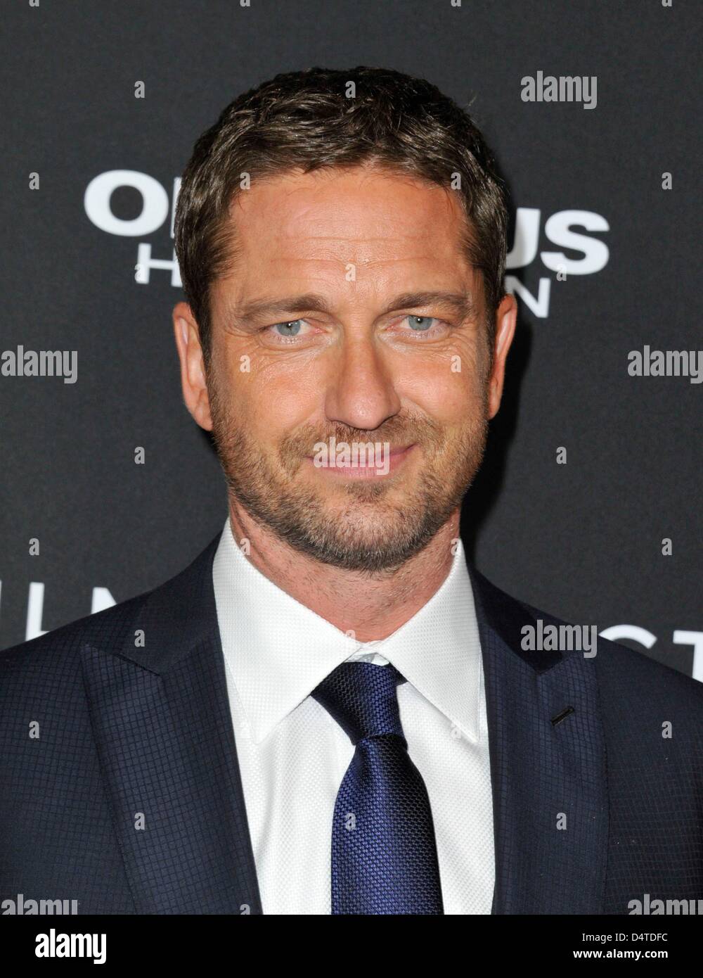 Gerald Butler at arrivals for OLYMPUS HAS FALLEN Premiere, Cinerama ...
