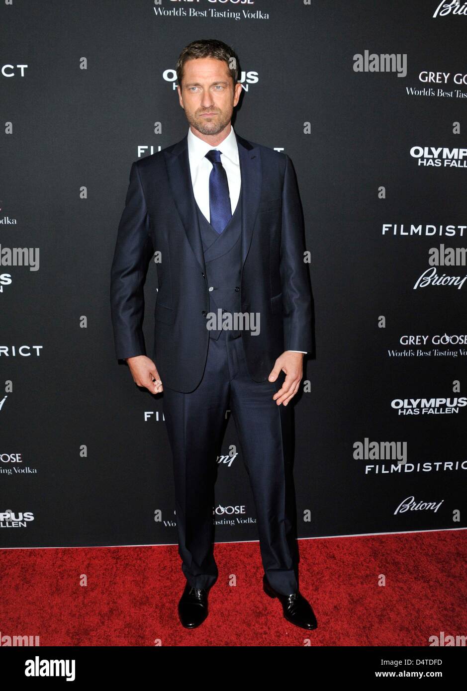 Gerald Butler at arrivals for OLYMPUS HAS FALLEN Premiere, Cinerama ...
