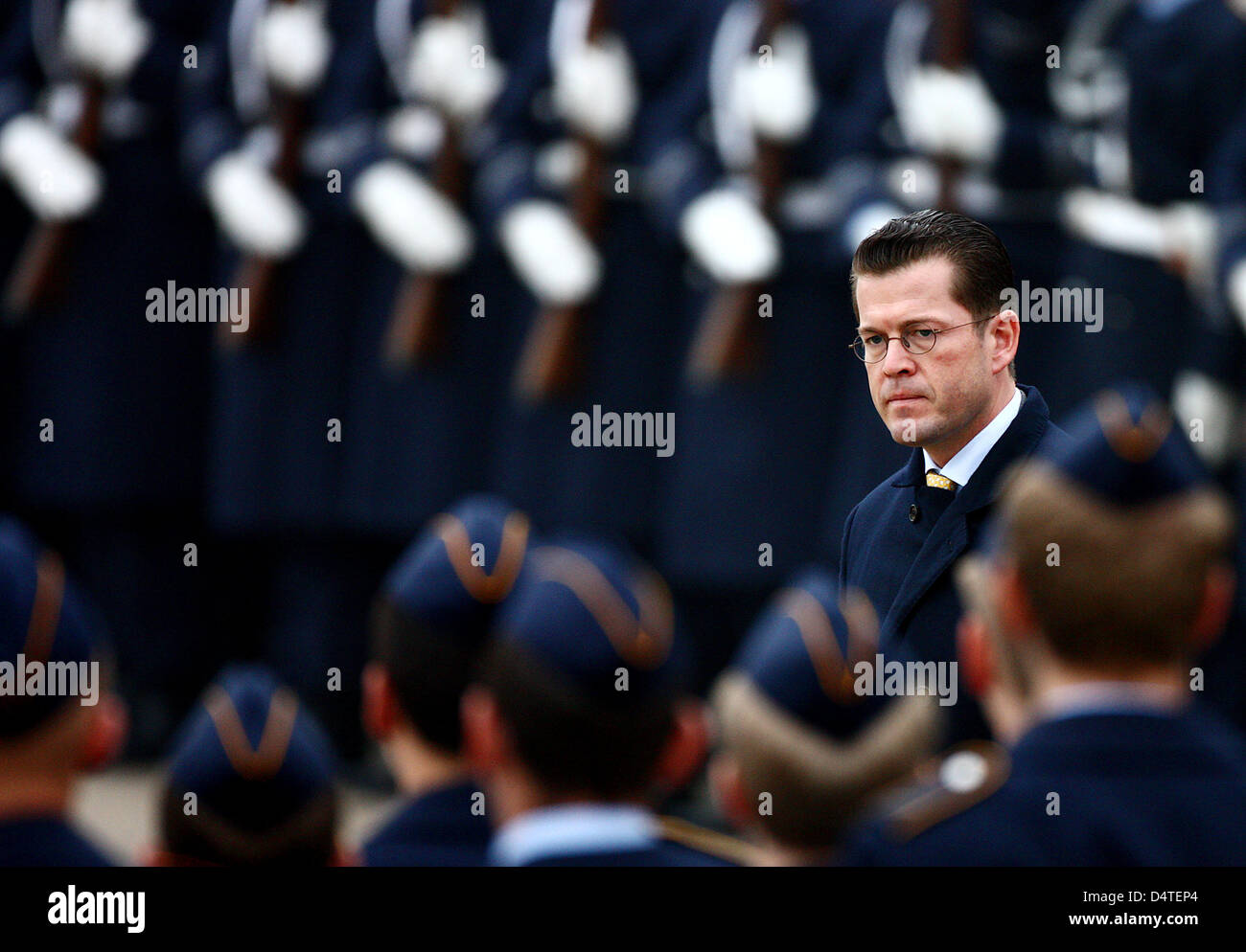 Germany?s Minister of Defence Karl-Theodor zu Guttenberg walks the ...