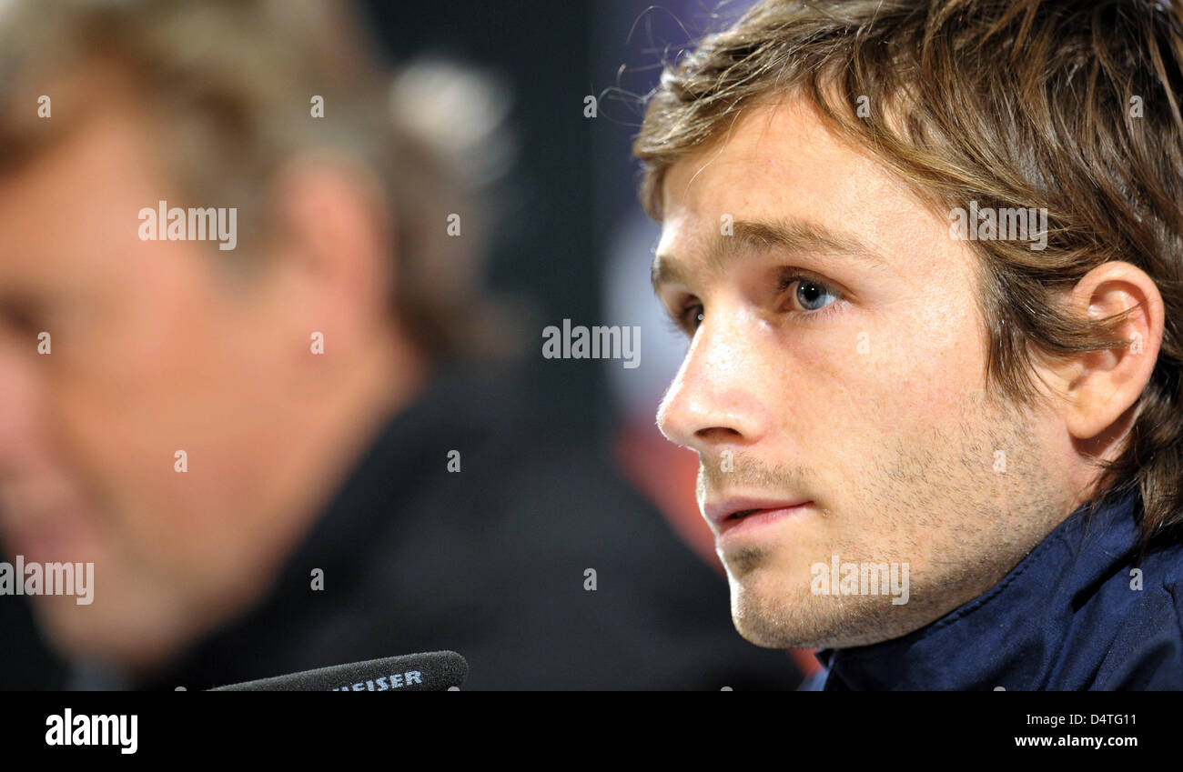 Austria Vienna?s Emin Sulimani pictured during a press conference at ...