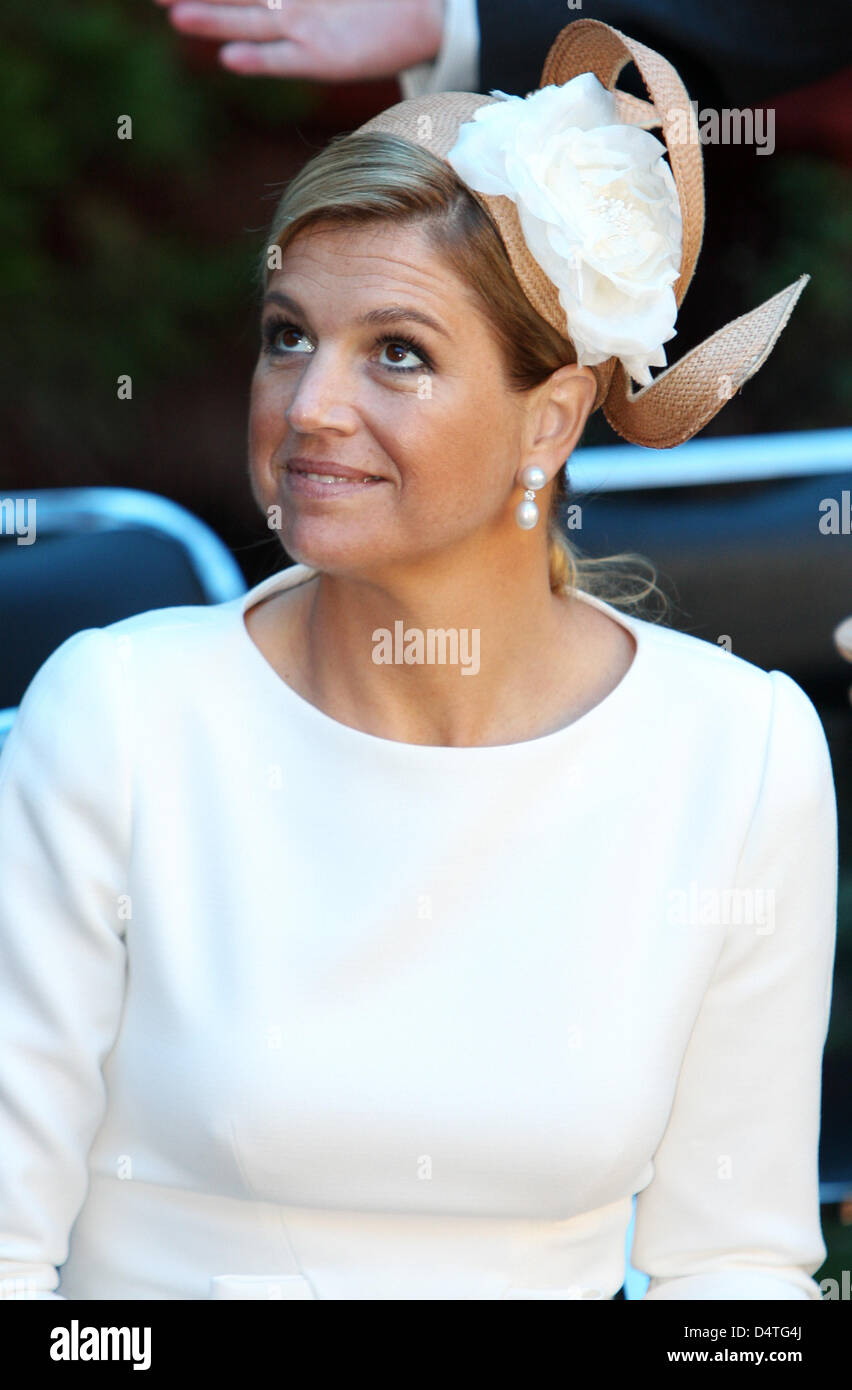 Princess Maxima of the Netherlands smiles on the second day of the ...