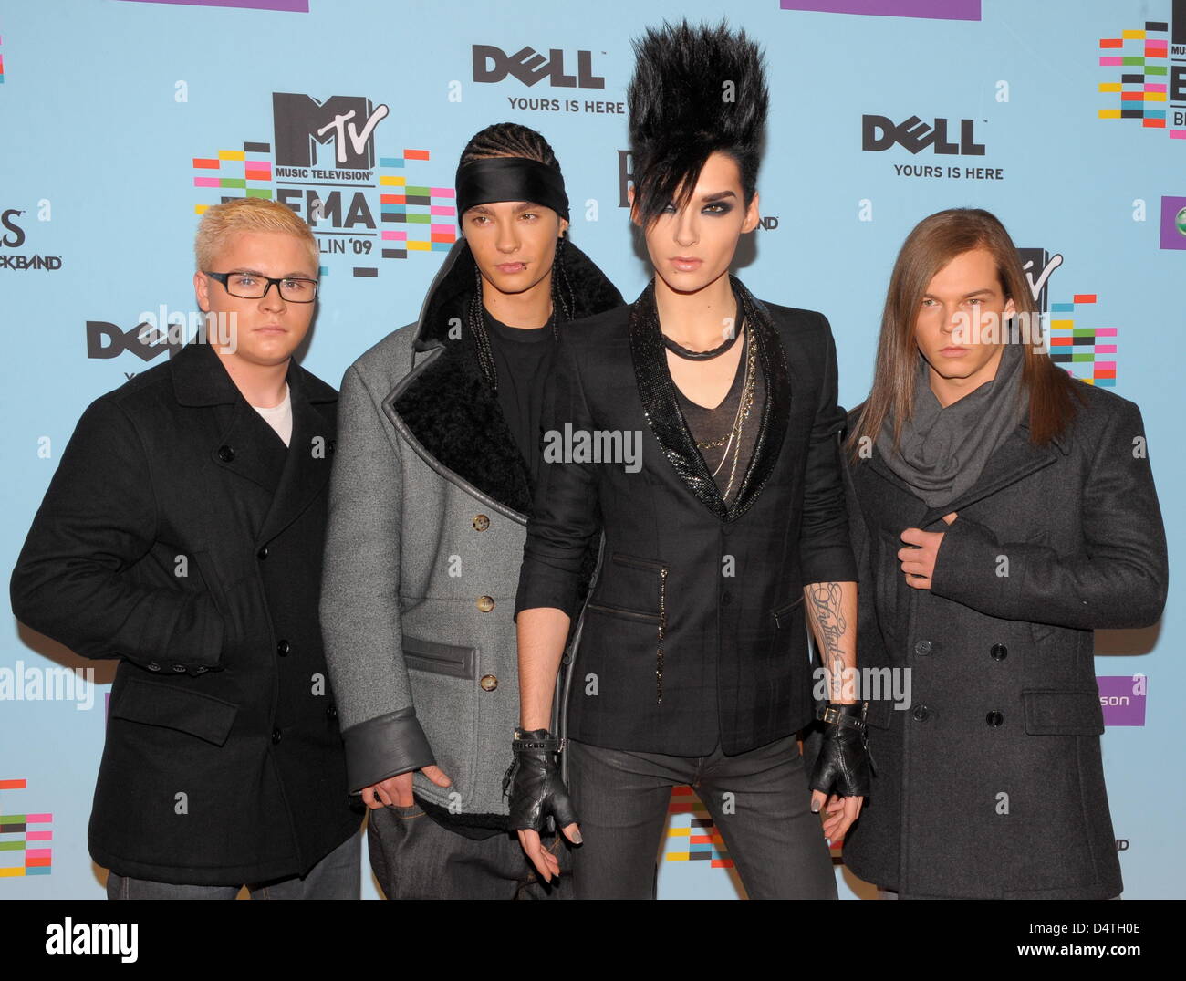 The German band ?Tokio Hotel? arrives for the MTV Europe Music Awards ...