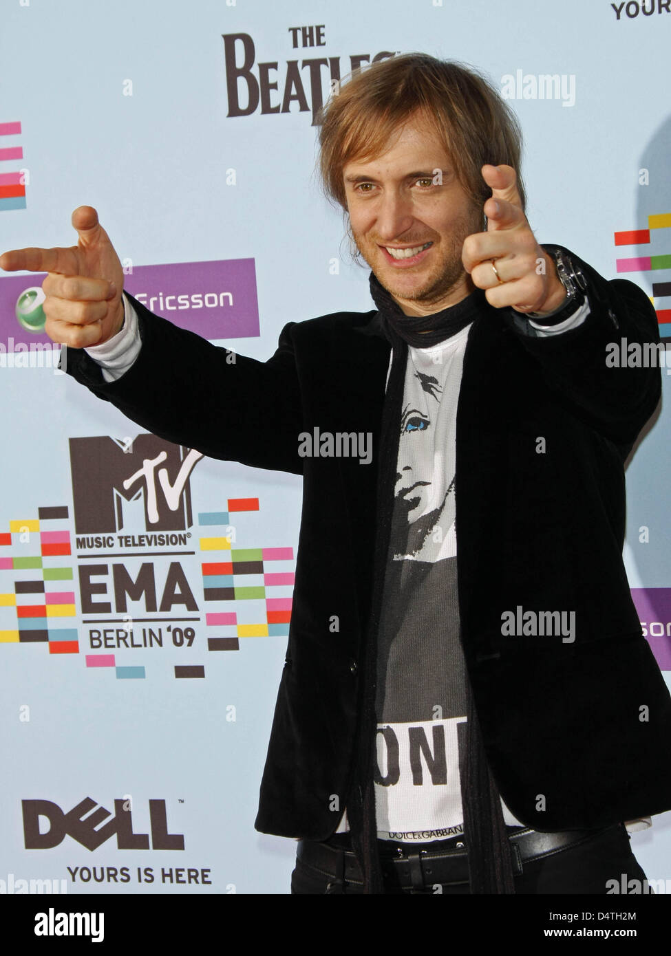 French DJ David Guetta poses during a photo call at the MTV Europe ...