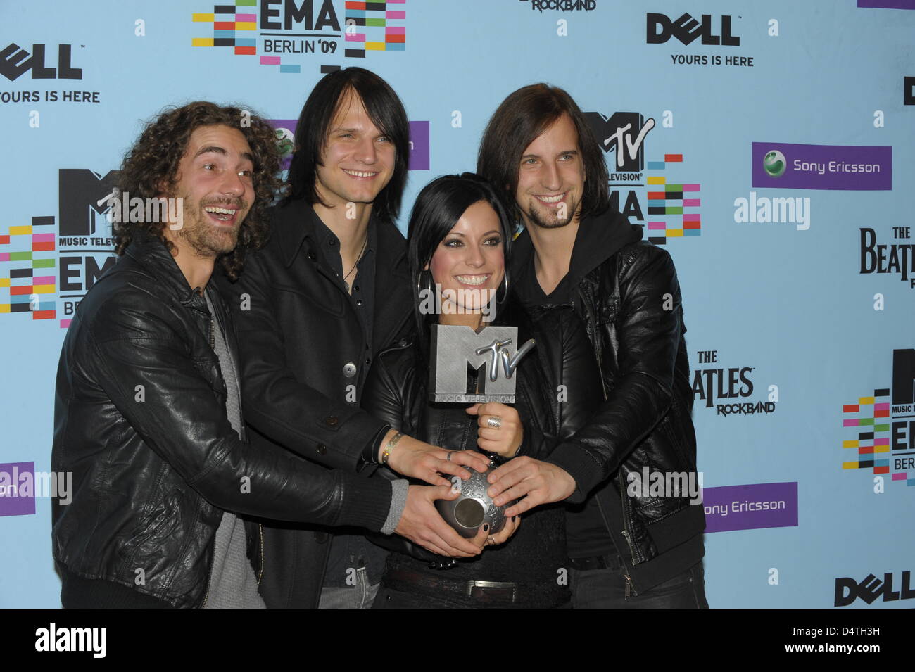 The German band Silbermond poses as ?Best National Band? during a photo ...