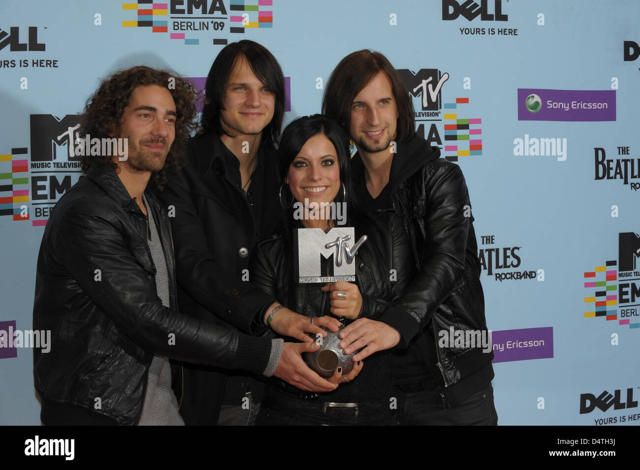 The German band Silbermond poses as ?Best National Band? during a photo ...