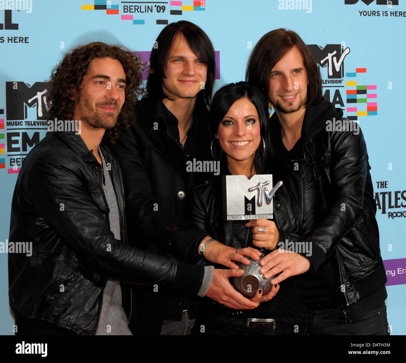The German band Silbermond poses as ?Best National Band? during a photo ...