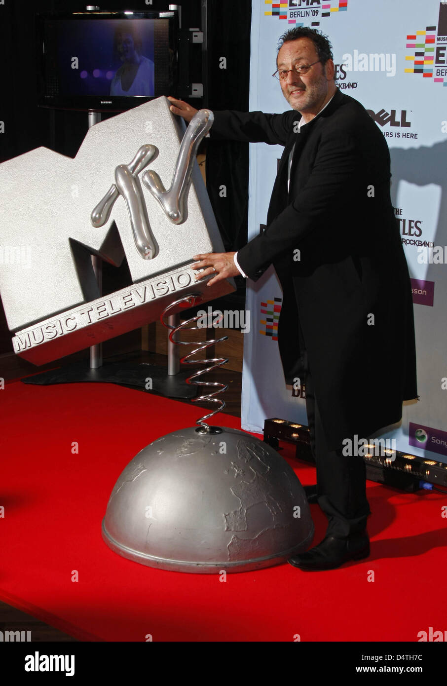 French actor Jean Reno poses in the press room at the MTV Europe Music ...