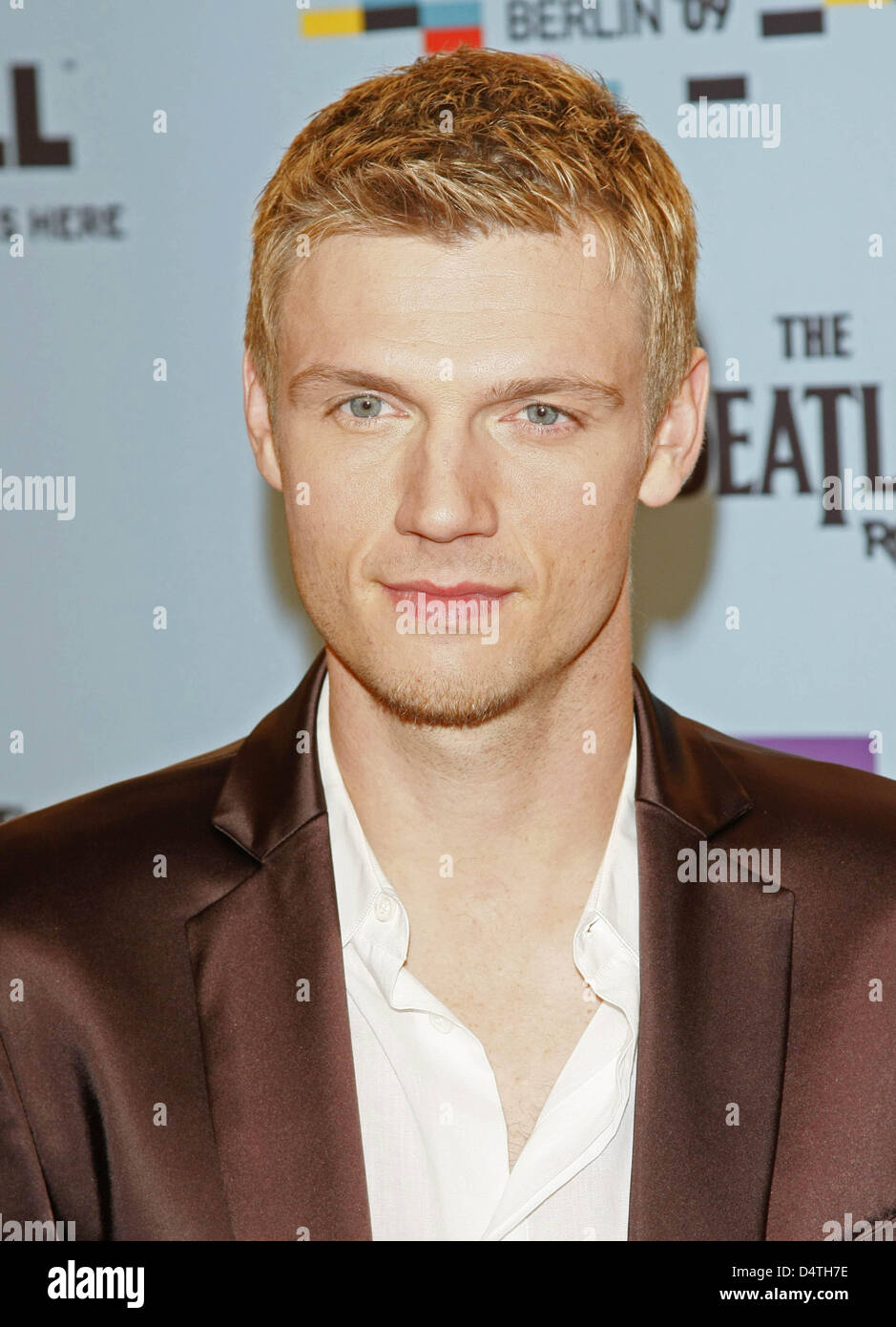 US singer and actor Nick Carter, member of the band ?Backstreet Boys ...