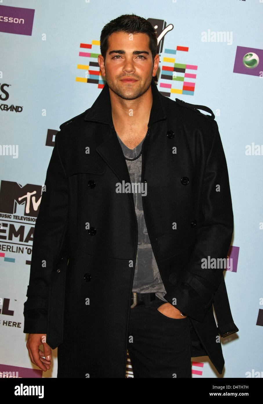 US actor Jesse Metcalfe poses during a photo call at the MTV Europe ...