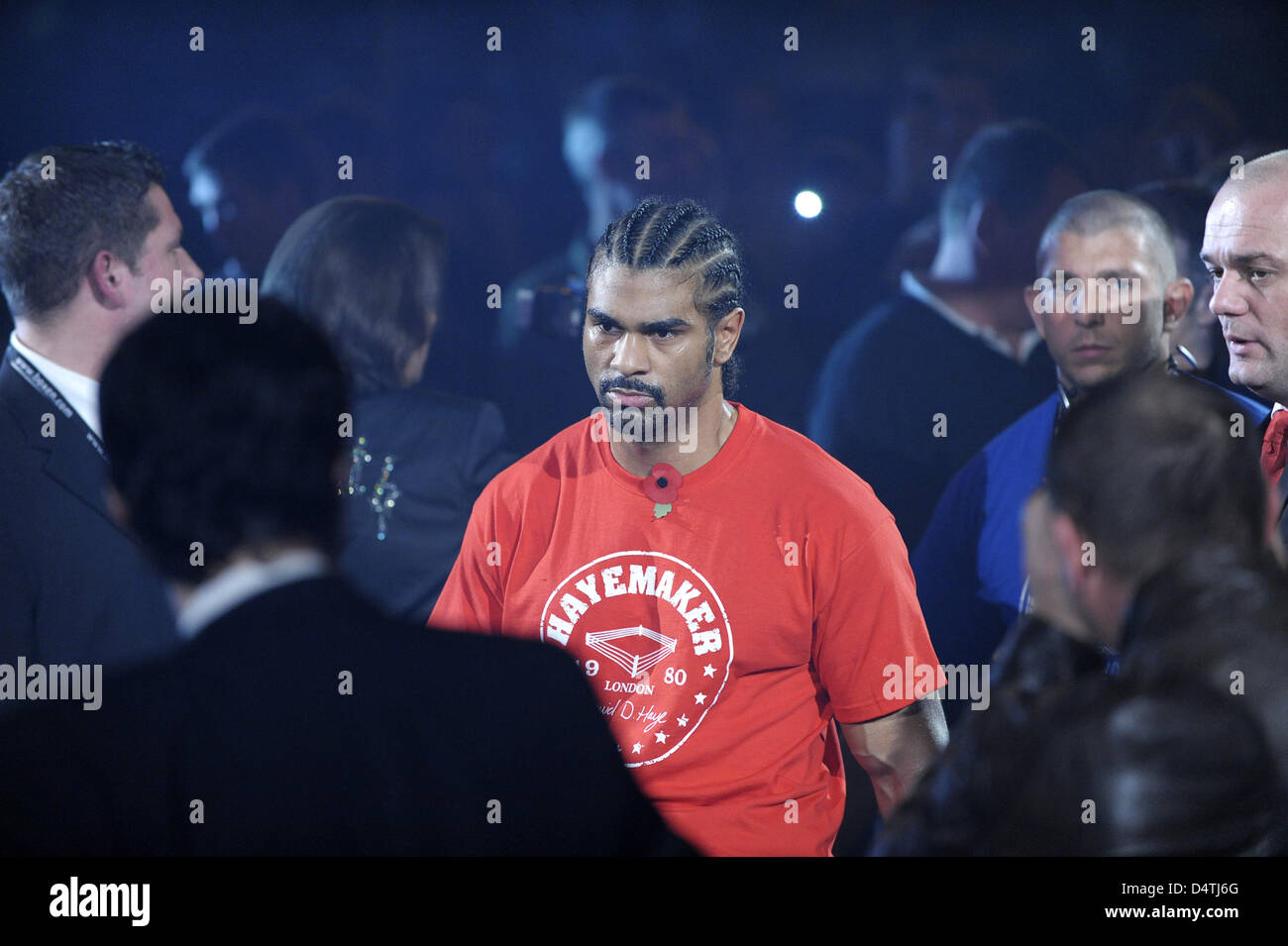 British boxer David Haye arrives for the WBA heavyweight world ...