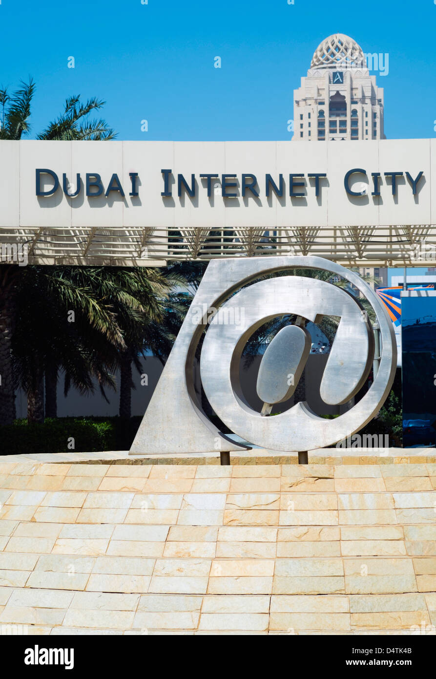 entrance to Dubai Internet City in United Arab Emirates UAE Stock Photo ...