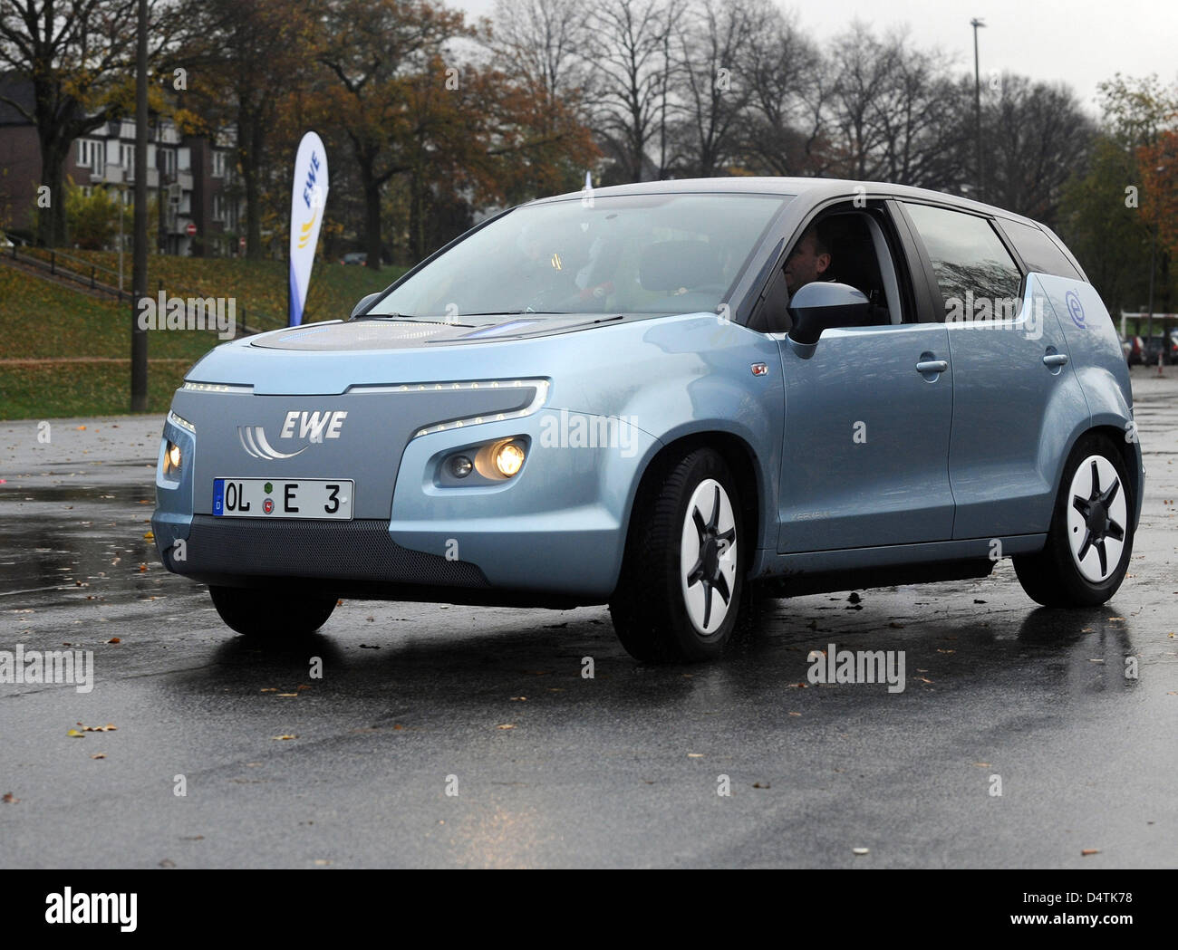 The new electro car ?EWE E3? during its official presentation in Bremen ...