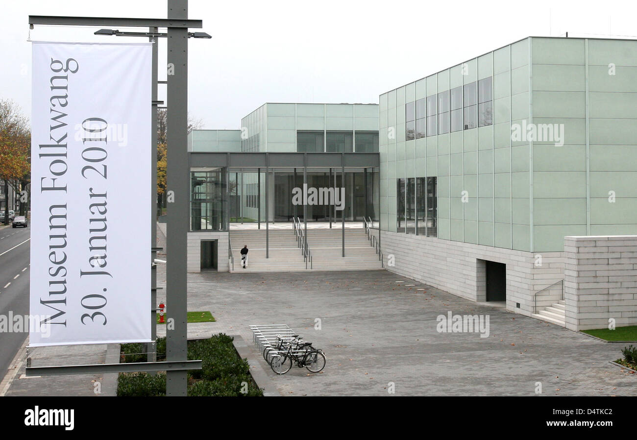The picture shows the new building of Museum Folkwang in Essen, Germany ...
