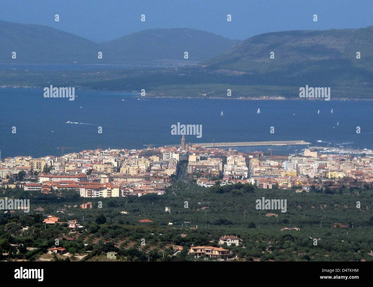 Italy sardinia alghero aerial view hi-res stock photography and images ...