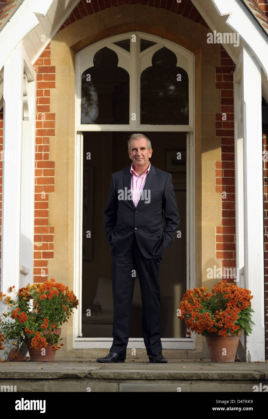 Best selling British author Robert Harris poses for a portrait at his ...