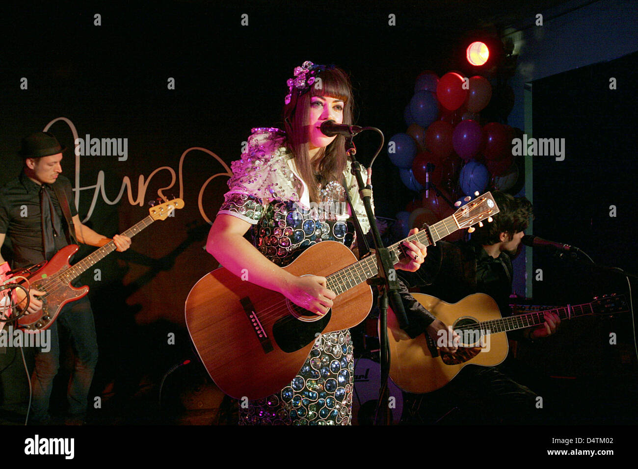 Danish singer aura dione performs hi-res stock photography and images ...