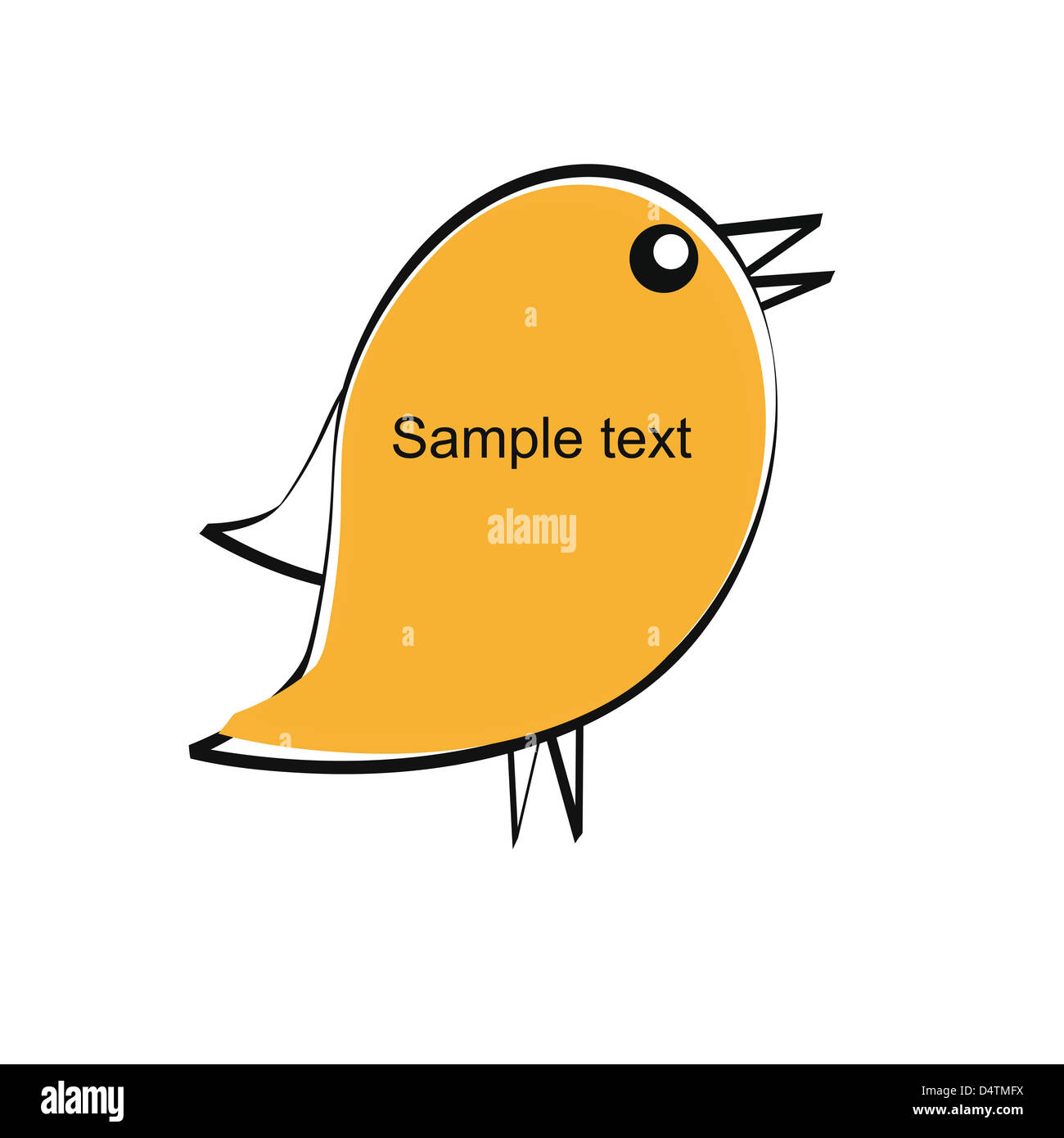 Cute and simple kids frame show bird Stock Photo - Alamy