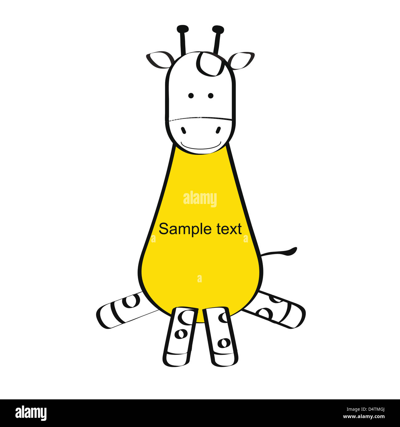 Cute and simple kids frame show giraffe Stock Photo - Alamy