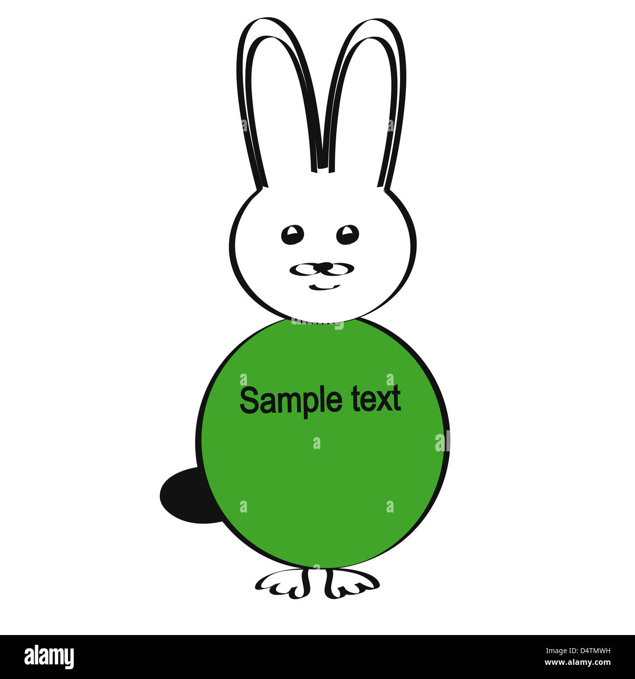 Simple rabbit illustration hi-res stock photography and images - Alamy