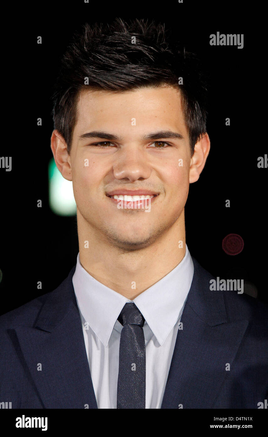 Actor Taylor Lautner rrives at the world premiere of the film 'Twilight ...
