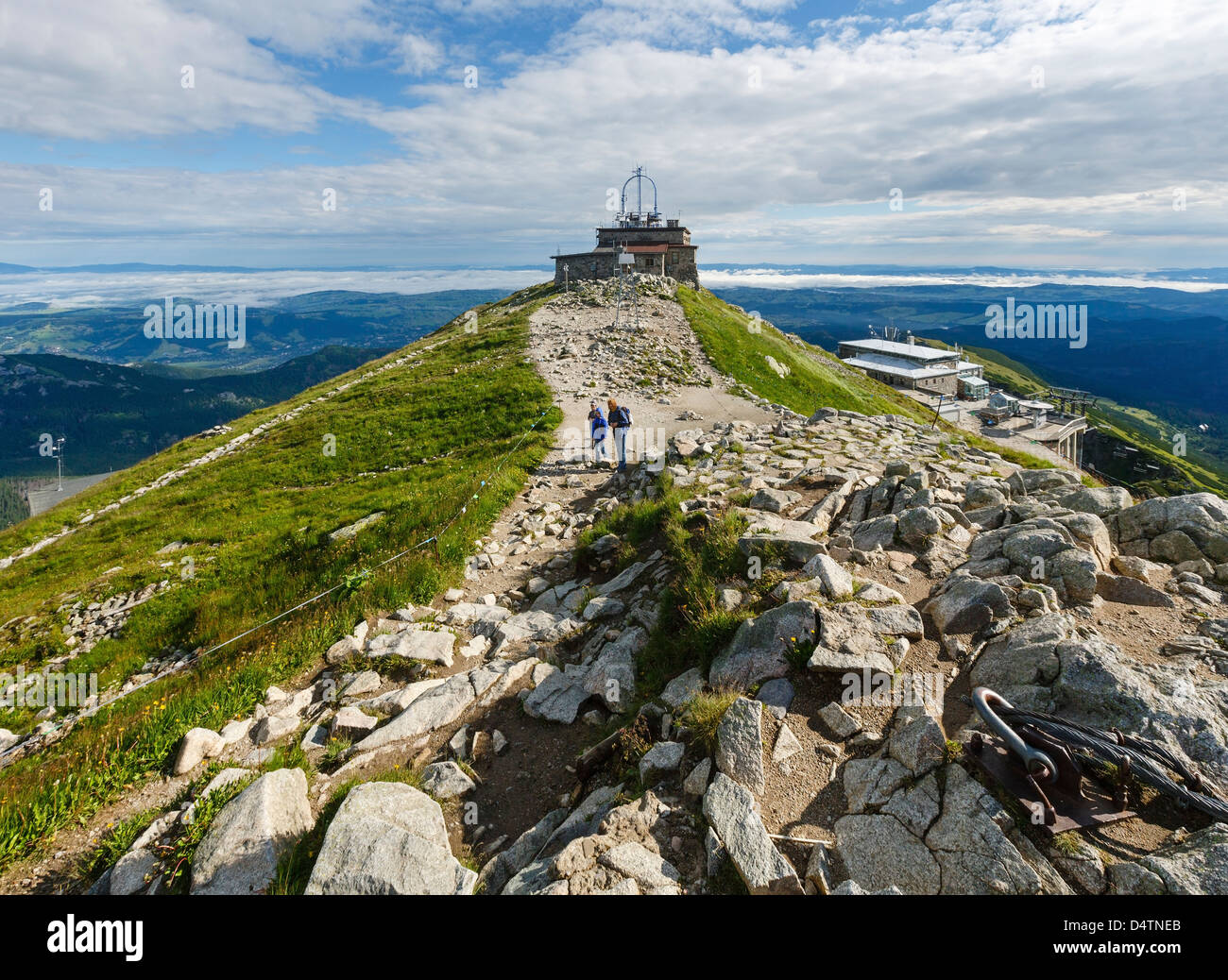 Tatra Mountain, Poland, view from Kasprowy Wierch mount top cable lift ...