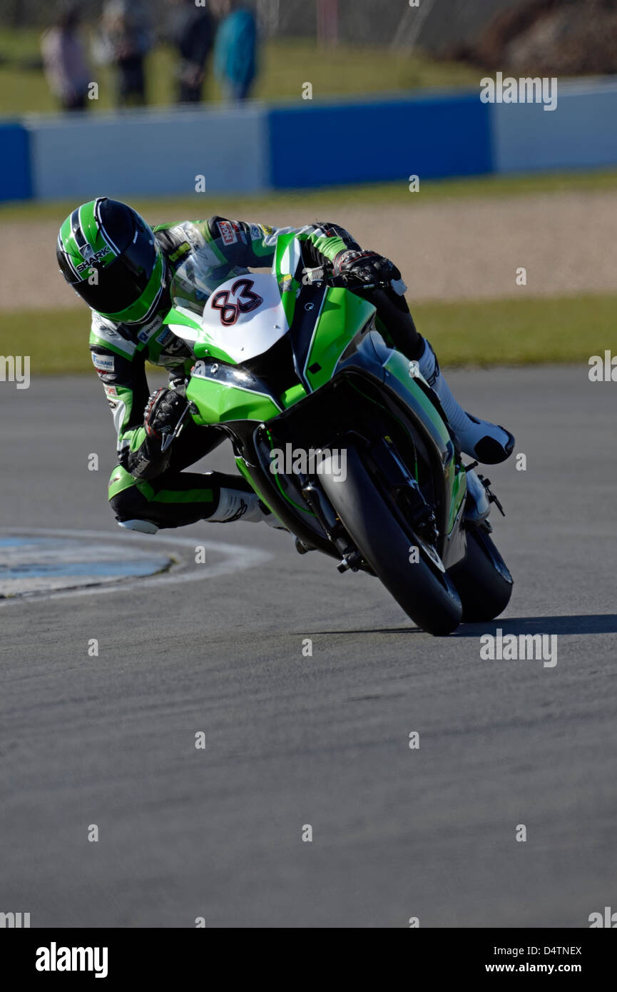 Danny Buchan on the kawasaki, bsb 2013 Stock Photo - Alamy