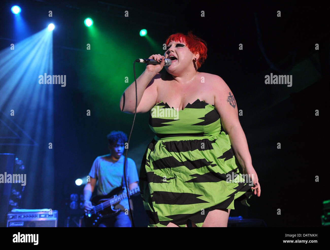 Beth Ditto, singer of the band ?Gossip?, pictured on stage during a ...