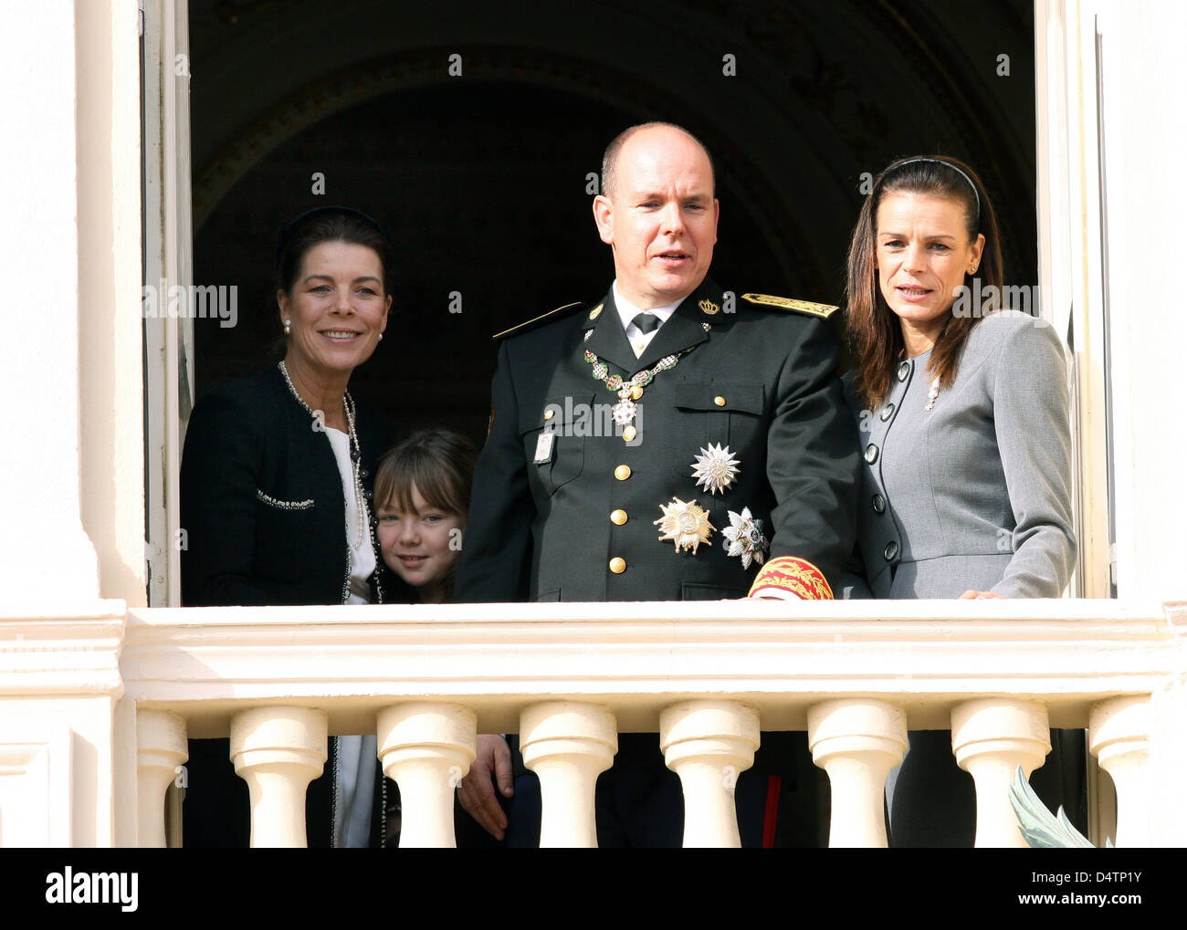 (L-R) Princess Stephanie of Monaco, Princess Alexandra of Hanover and ...